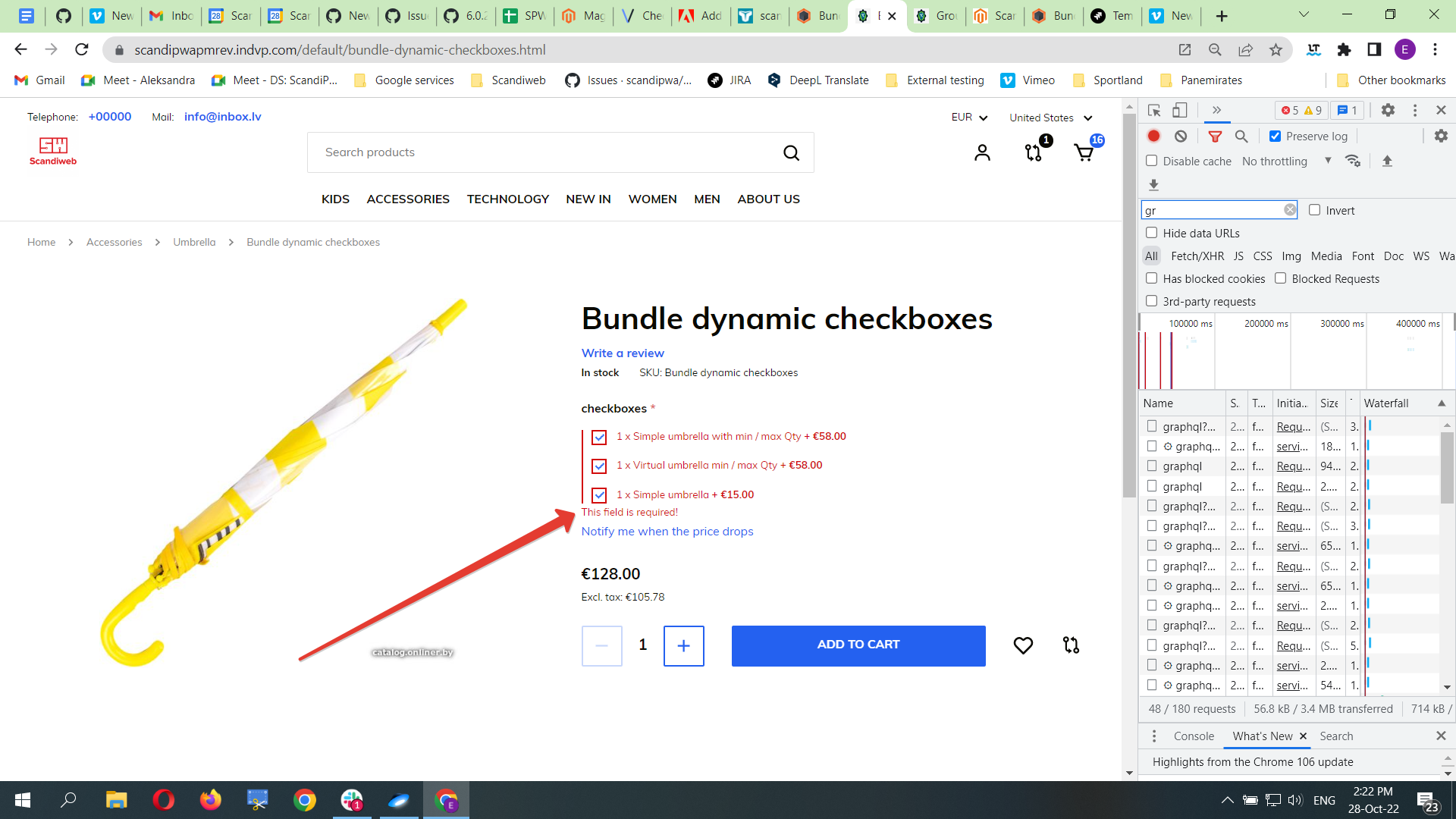 'This field is required!' appears under selected all options of checkboxes or multi select type ...