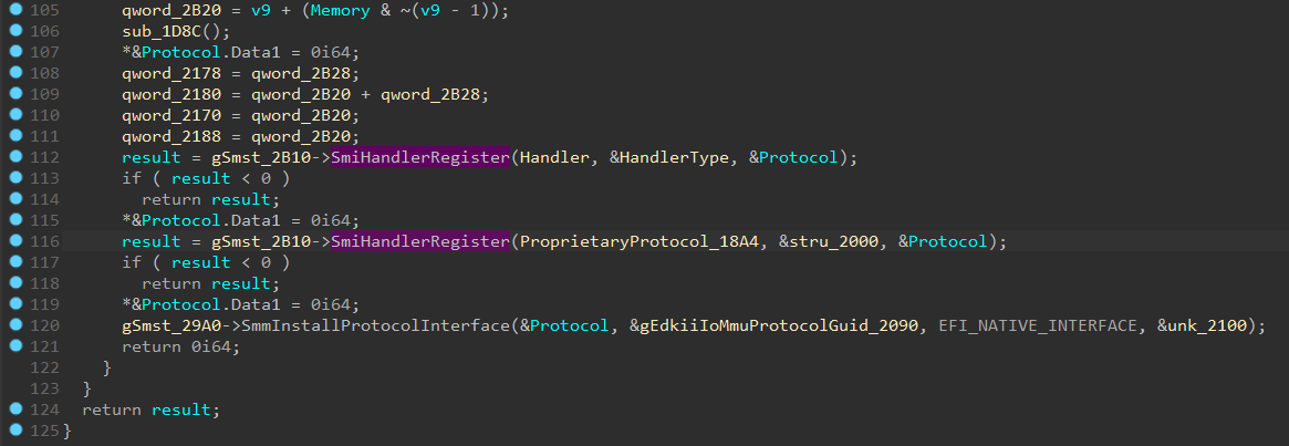Handle multiple calls to SmiHandlerRegister · Issue #17 · binarly-io/efiXplorer · GitHub