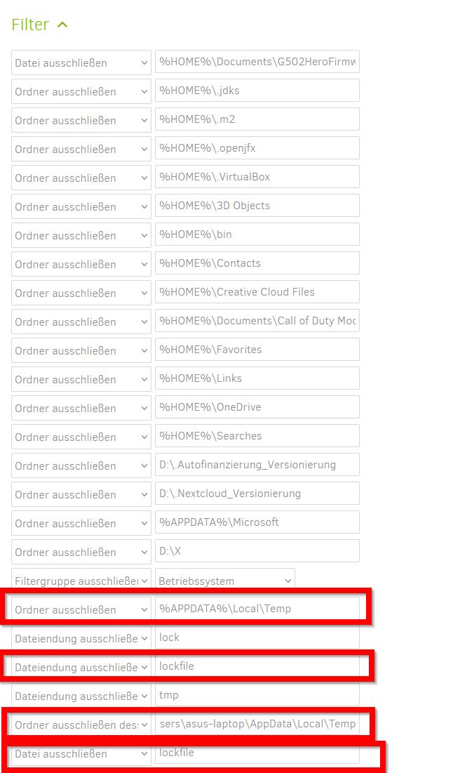 Can't exclude files and folders - "Failed to process path" although excluded · Issue #4582 ...