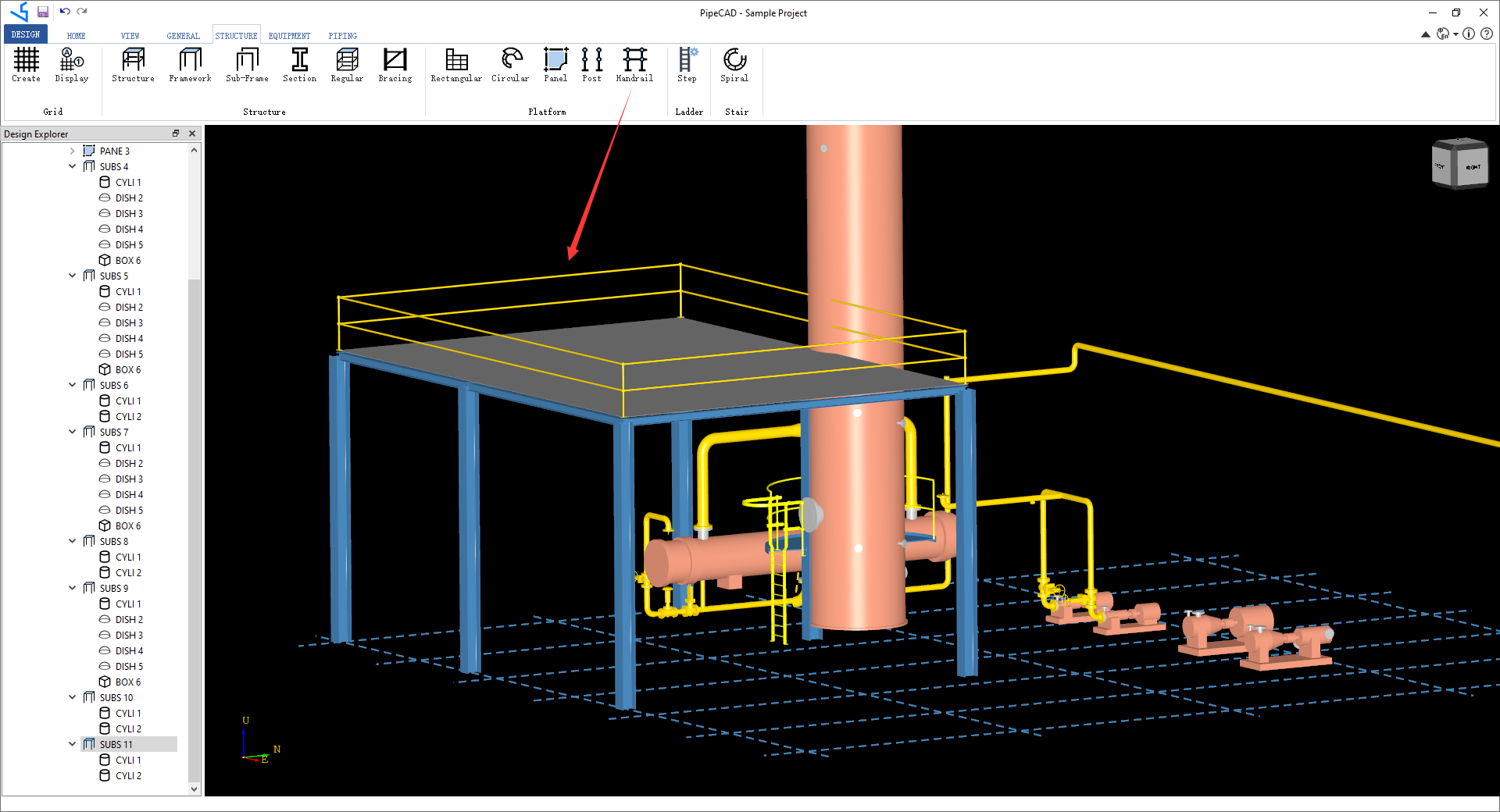 Create Post and Handrail · Issue #69 · eryar/PipeCAD · GitHub
