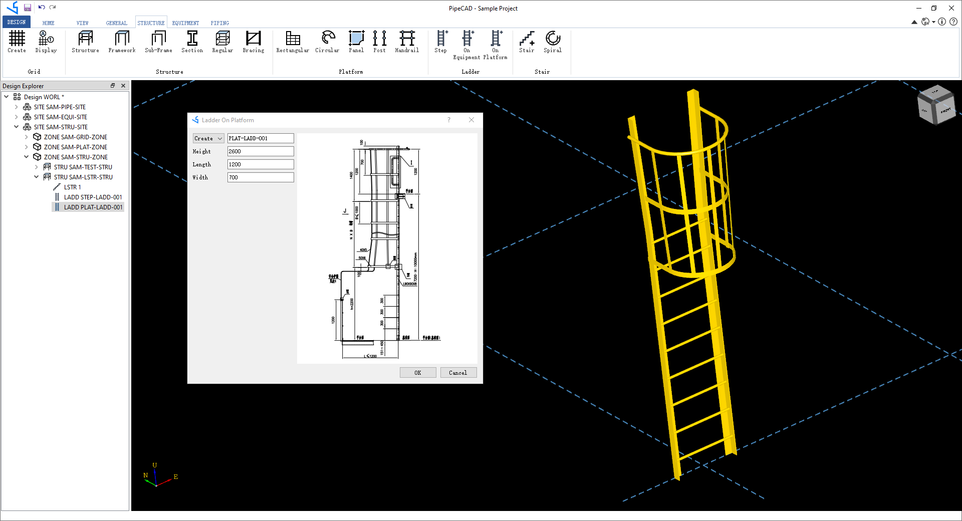 Circular platform&ladder modeling · Issue #39 · eryar/PipeCAD · GitHub