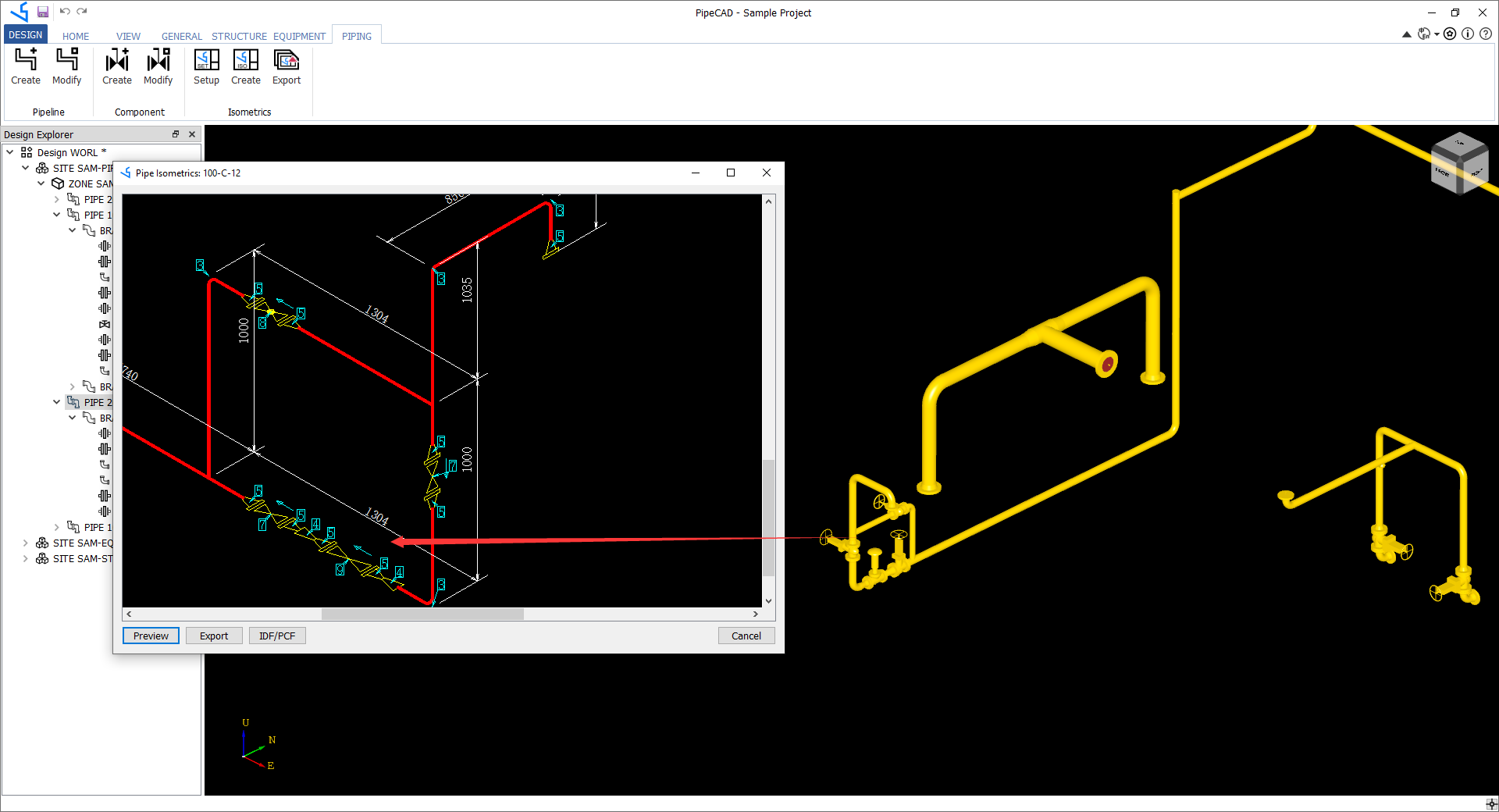 Piping Isometrics Options: Flow Arrow Control · Issue #106 · eryar ...