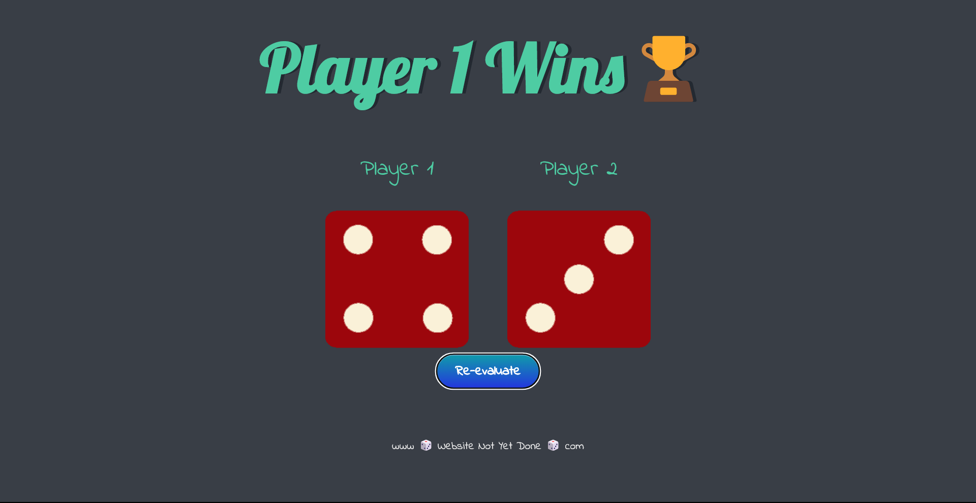 GitHub - exager/DiceeGame: A Simple 2-Player Javascript game where ...