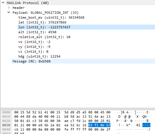 Wireshark Showing 0 For Negative Int32 · Issue 701 · Ardupilot Pymavlink · Github