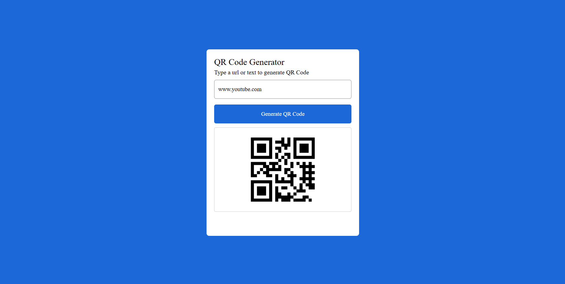 GitHub - SandhyaRakhunde/QR-Code-Generator