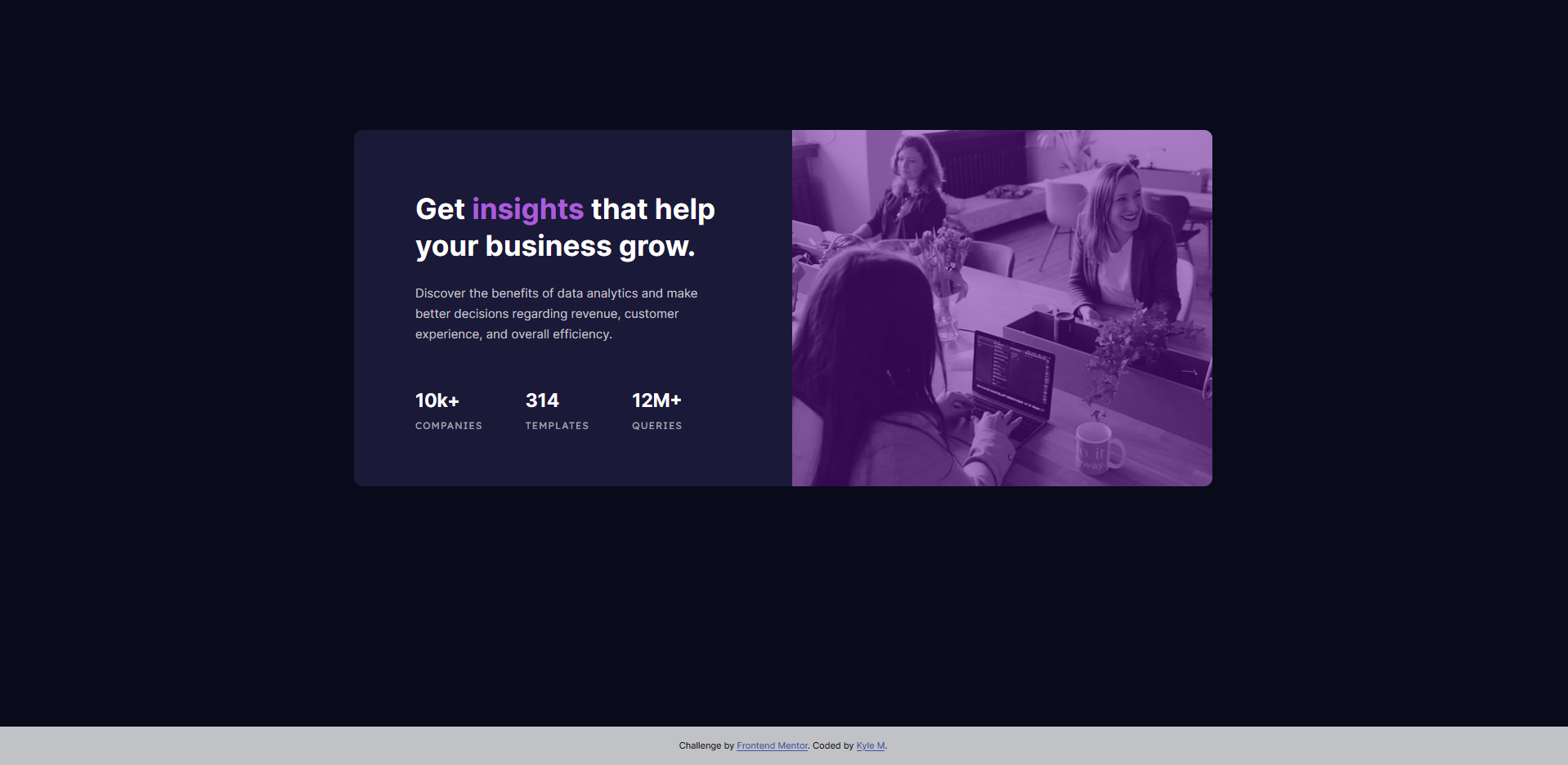 GitHub - KyBlue/FM-1-StatsPreviewCardComponent: Frontend Mentor challenge submission