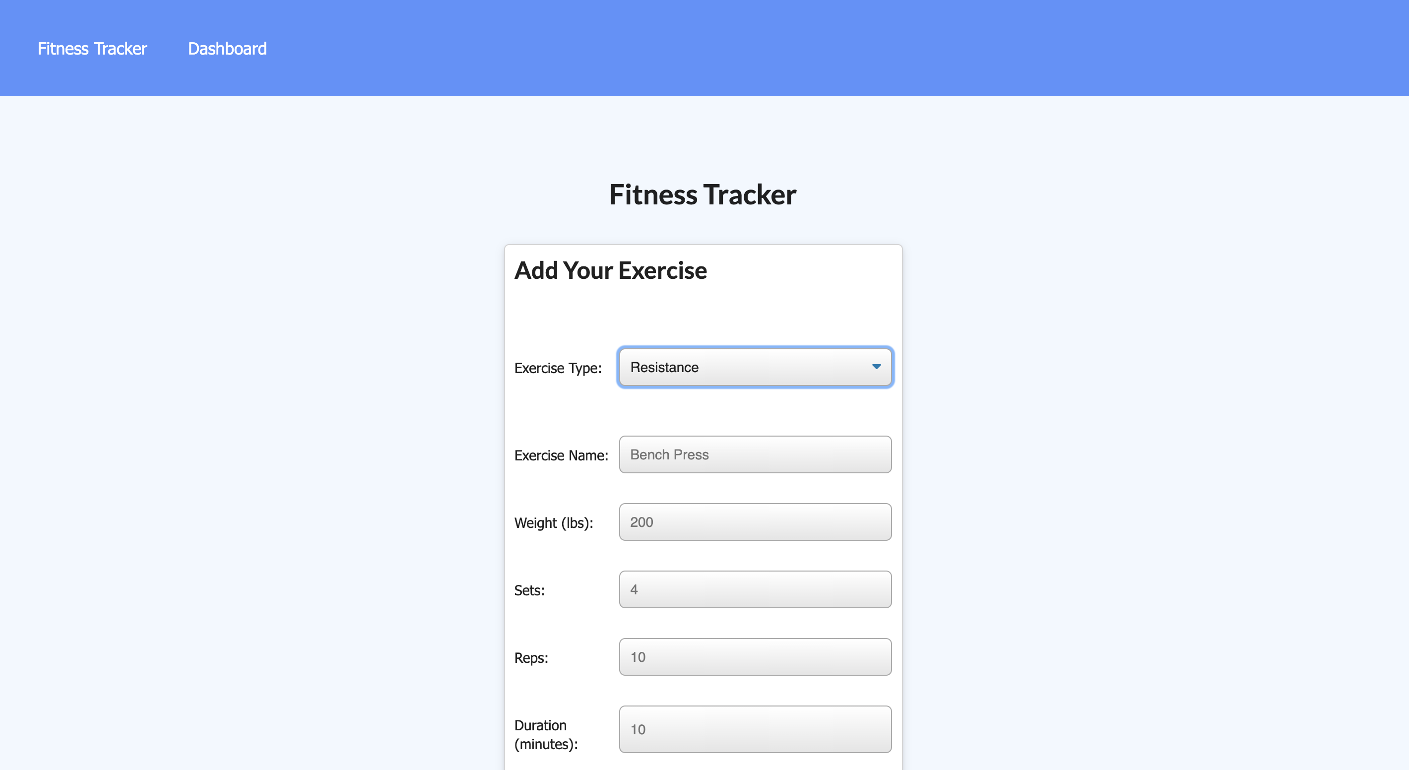 GitHub - jb150524/Workout-Tracker: Creating a workout tracker