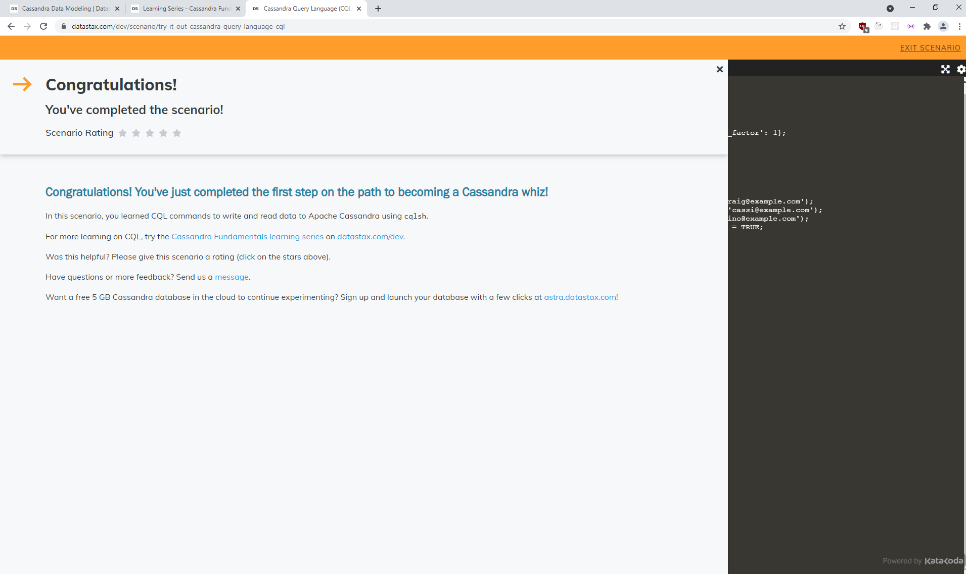 [hw] Moopmonster · Issue 176 · Datastaxdevs Workshop Intro To Cassandra · Github