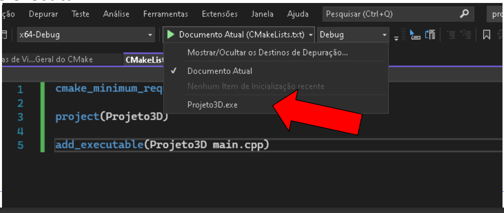 Configurando o Projeto - peudias/triangulo_transformacoes_geometricas GitHub Wiki