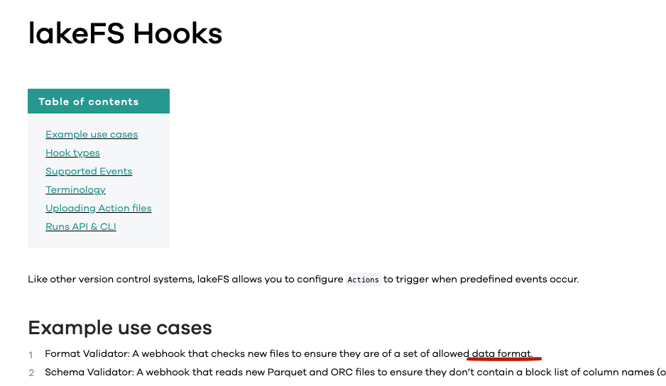 Docs: A few minor mistakes / typos / wrong links · Issue #5553 · treeverse/lakeFS · GitHub