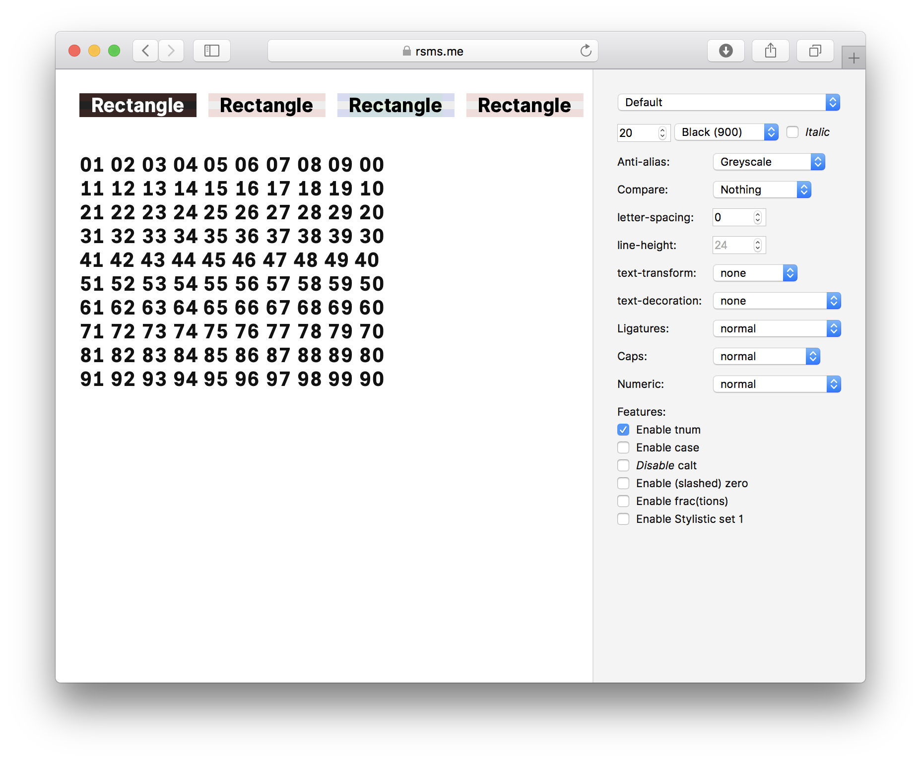 Tabular Numbers Not Monospaced In Black Bold And Medium · Issue 60 · Rsmsinter · Github