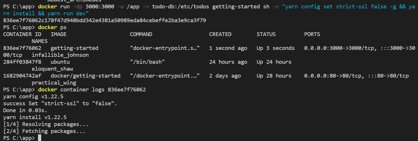 Yarn Issue Across The Tutorial Yarn Config Set Strict Ssl False G · Issue 157 · Docker