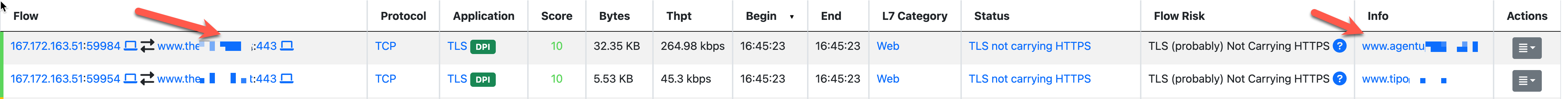 Historical Flows do not show server alias or IP, but one of the L7 web domains · Issue #7254 ...