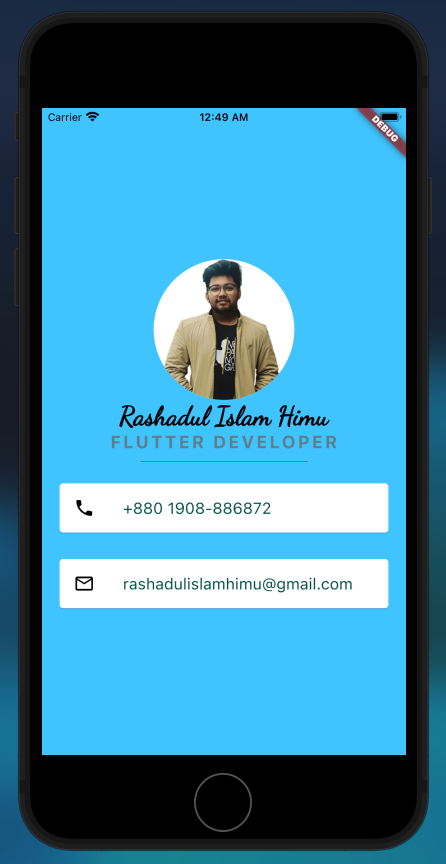 GitHub - Rashadul-hub/mi_card_flutter: Simple Business Card