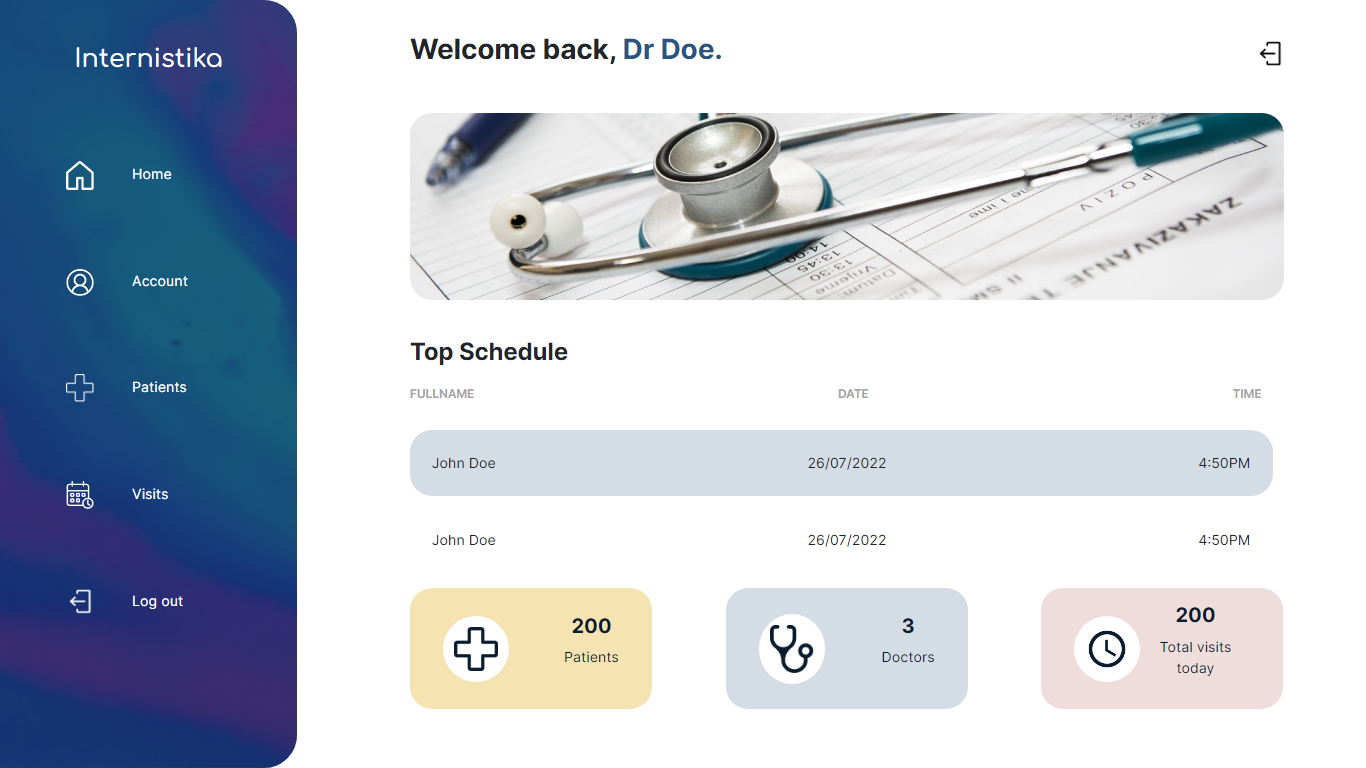 GitHub - EffiEmmanuel/hms-software: Minimalistic and Modern hospital ...