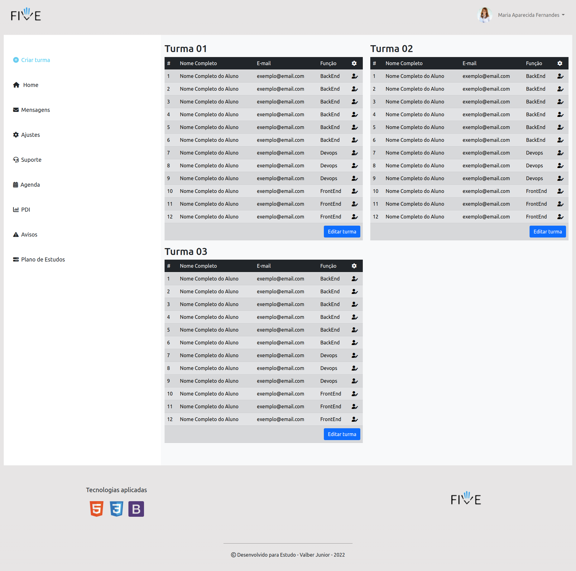 GitHub - ValberJunior/DashboardHTMLCSS: Exercício utilizando apenas HTML e CSS