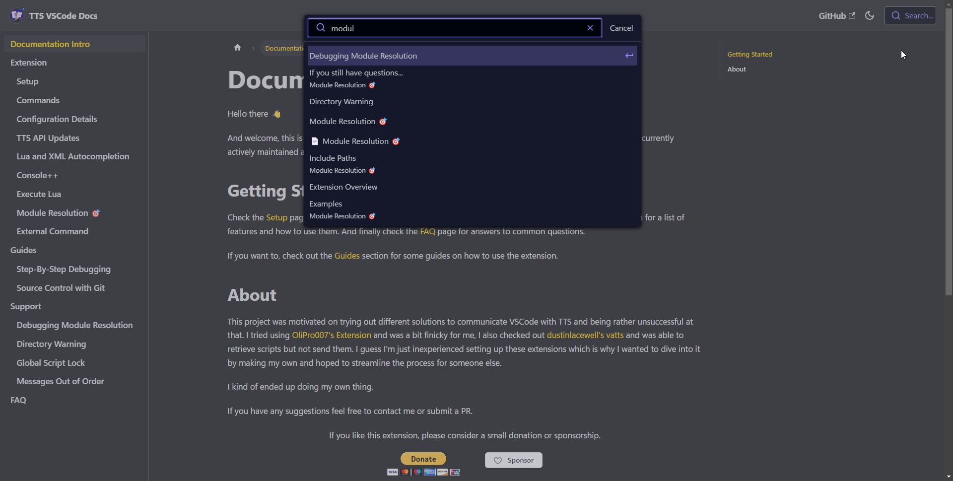 Style the search button in docs · Issue #32 · rolandostar/tabletopsimulator-lua-vscode · GitHub