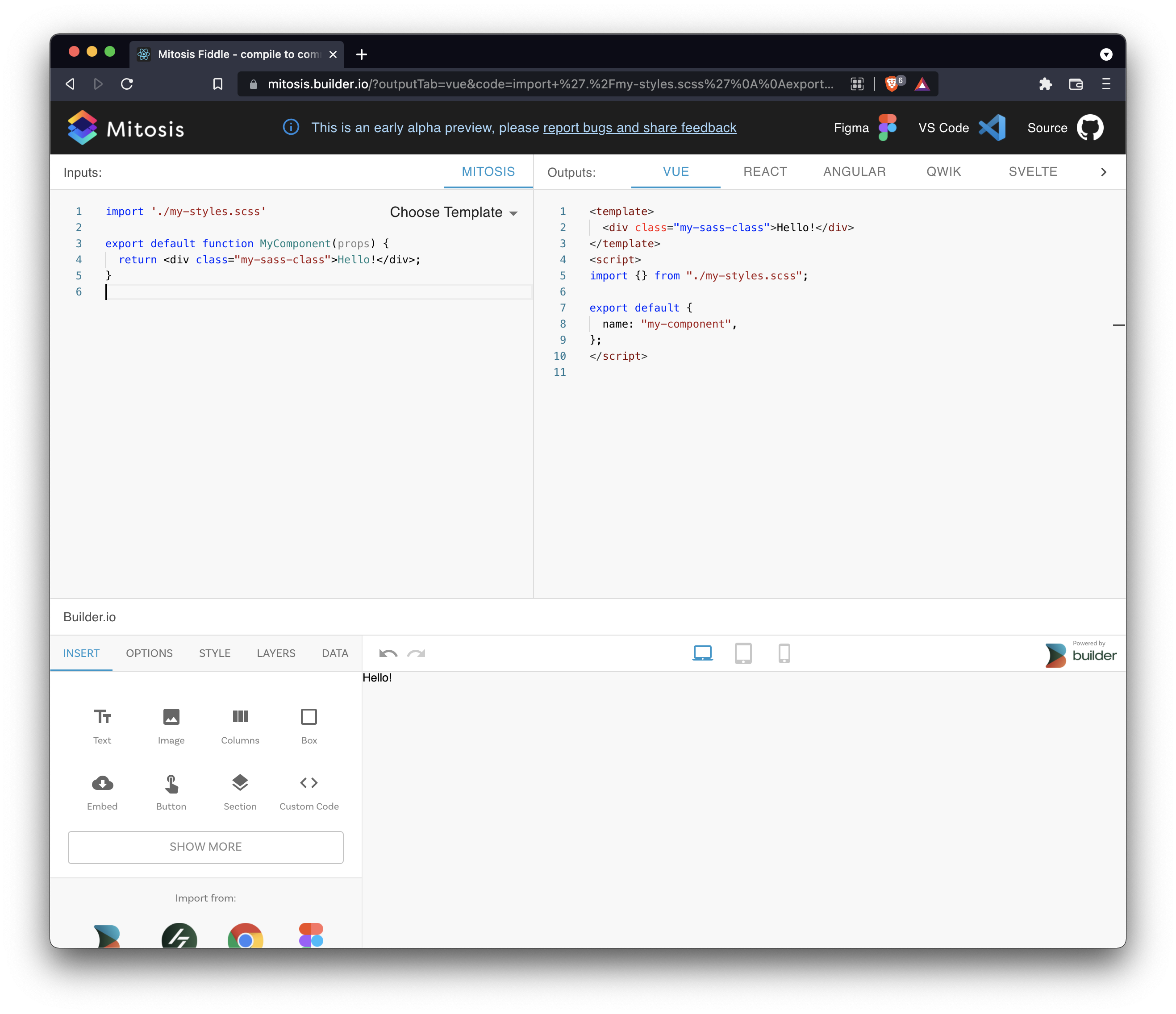 Samples with SASS · Issue #153 · BuilderIO/mitosis · GitHub