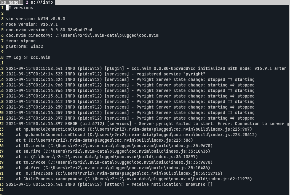 coc.nvim coc-pyright server doesn't work · Issue #3379 · neoclide/coc.nvim · GitHub