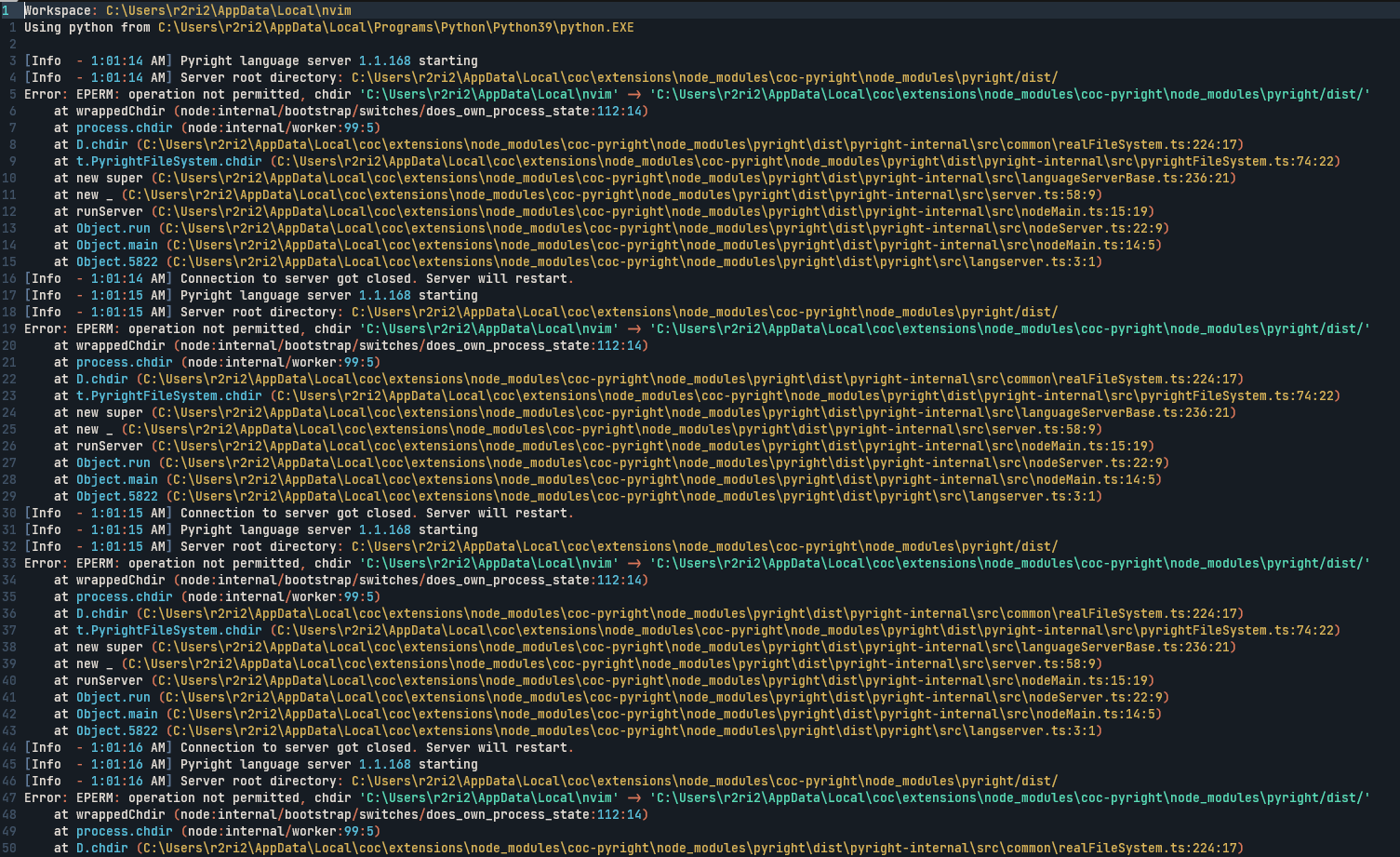 coc.nvim coc-pyright server doesn't work · Issue #3379 · neoclide/coc.nvim · GitHub