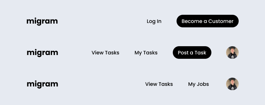 Header Redesign · Issue #69 · codesydney/migram-frontend · GitHub