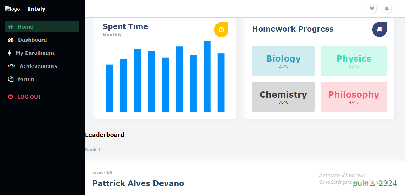 GitHub - Mufaddal-Hussen/Dashboard: This is dashboard for student