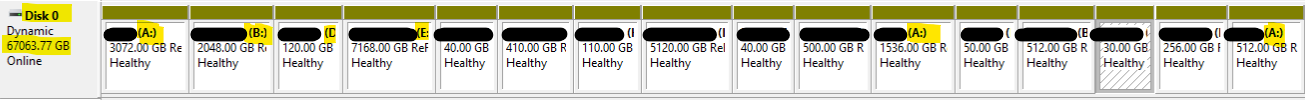 Invoke-IcingaCheckUsedPartitionSpace - partitions on dynamic disks are false / not queried ...