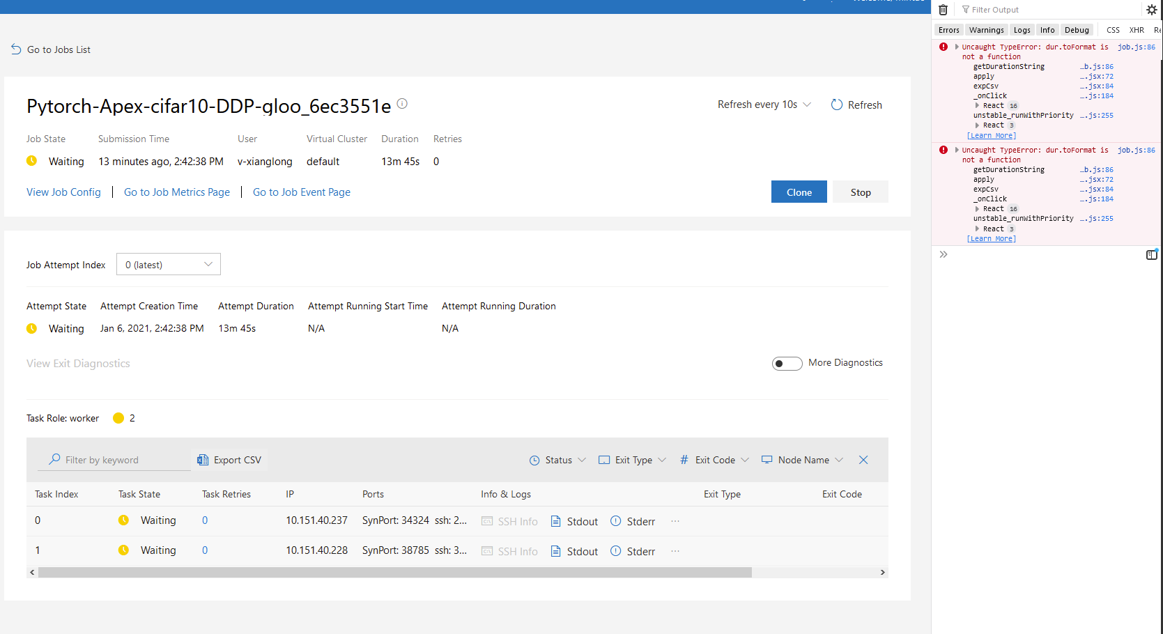 export csv not work · Issue #5225 · microsoft/pai · GitHub