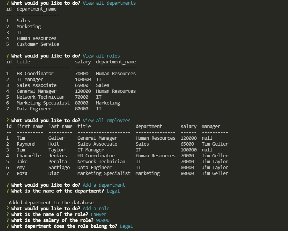 GitHub - anushaselvan/EmployeeTrackerSQL
