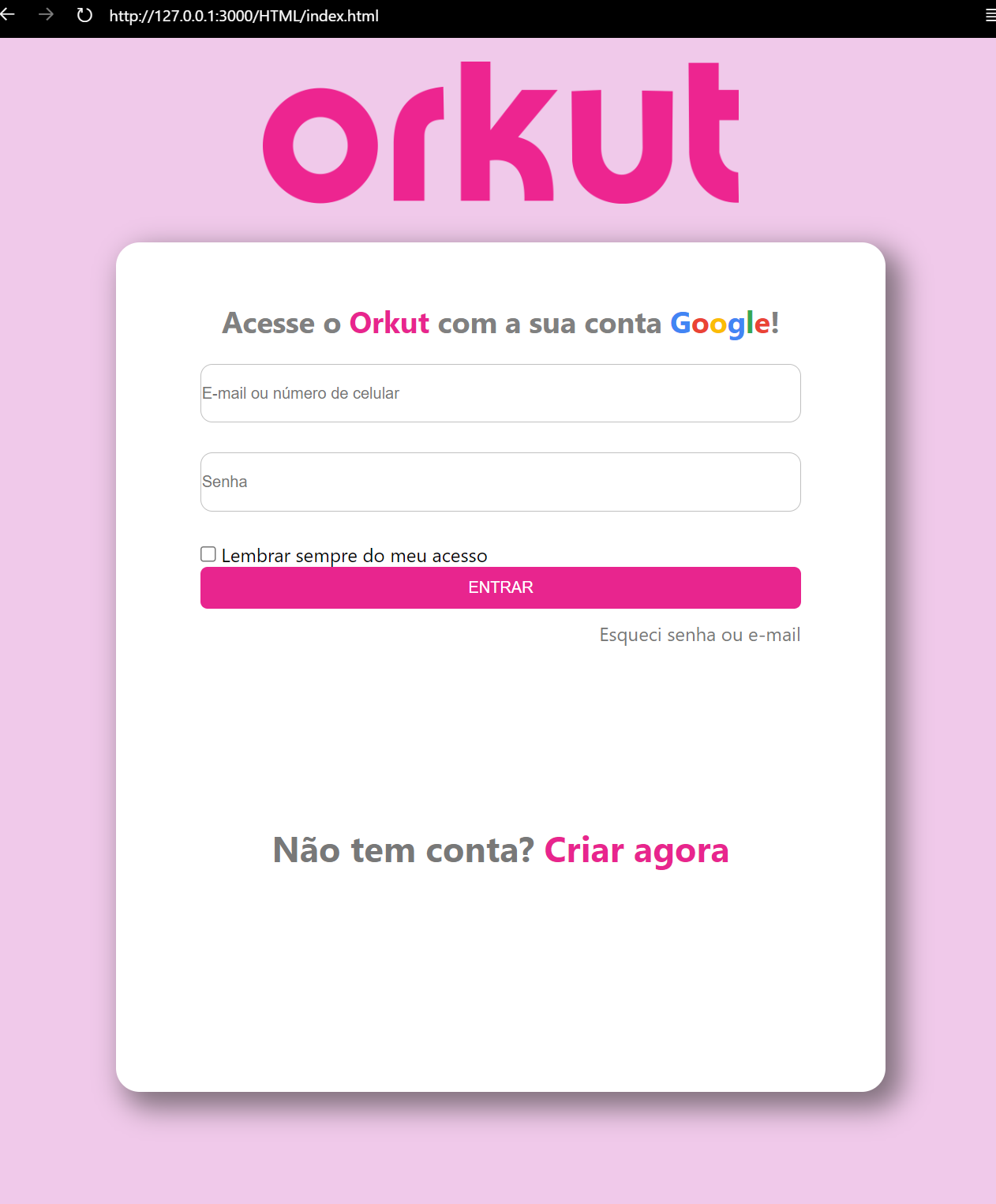 GitHub - ttpmorp/Orkut: Inspirada pela nostalgia que o Orkut desperta e pelo desejo de ...
