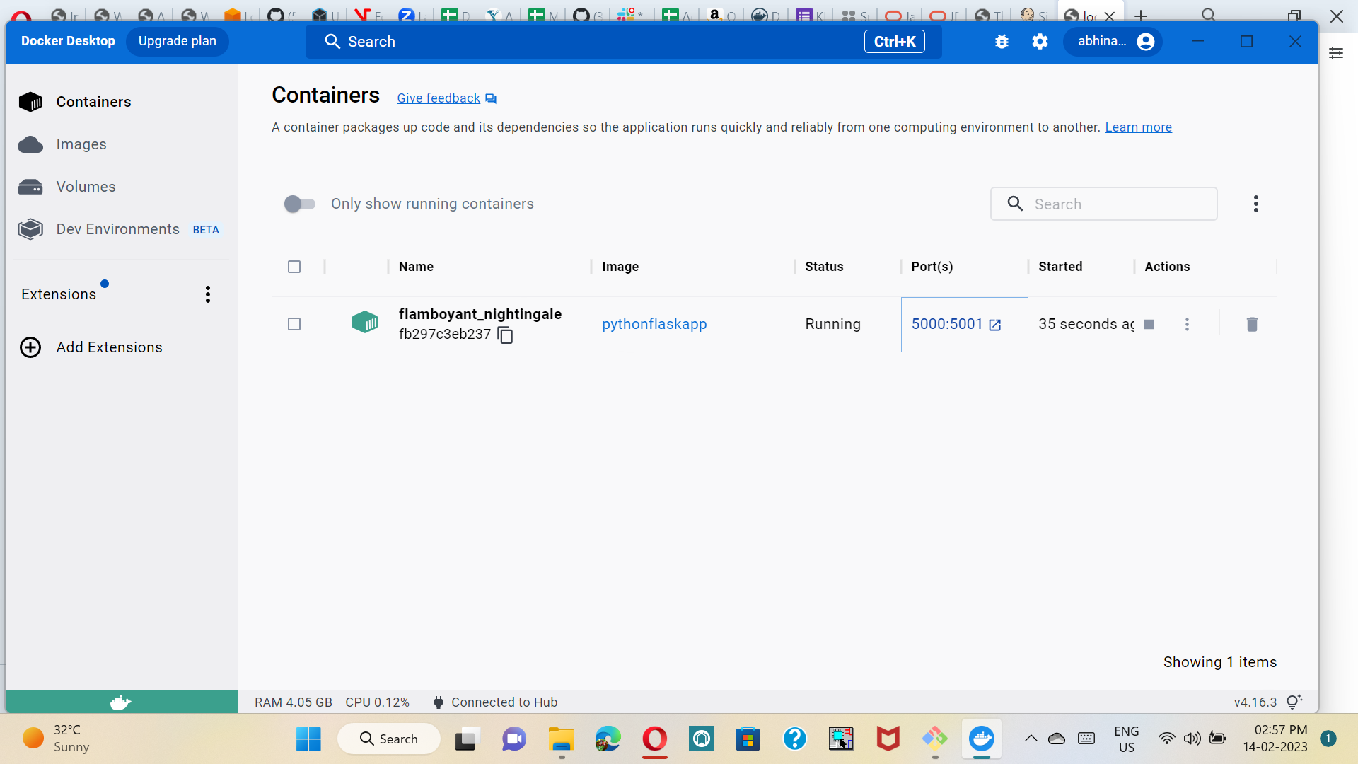 Activity 2 : Create an image and run the image of Pythonflask application · Issue #12 · snehal ...