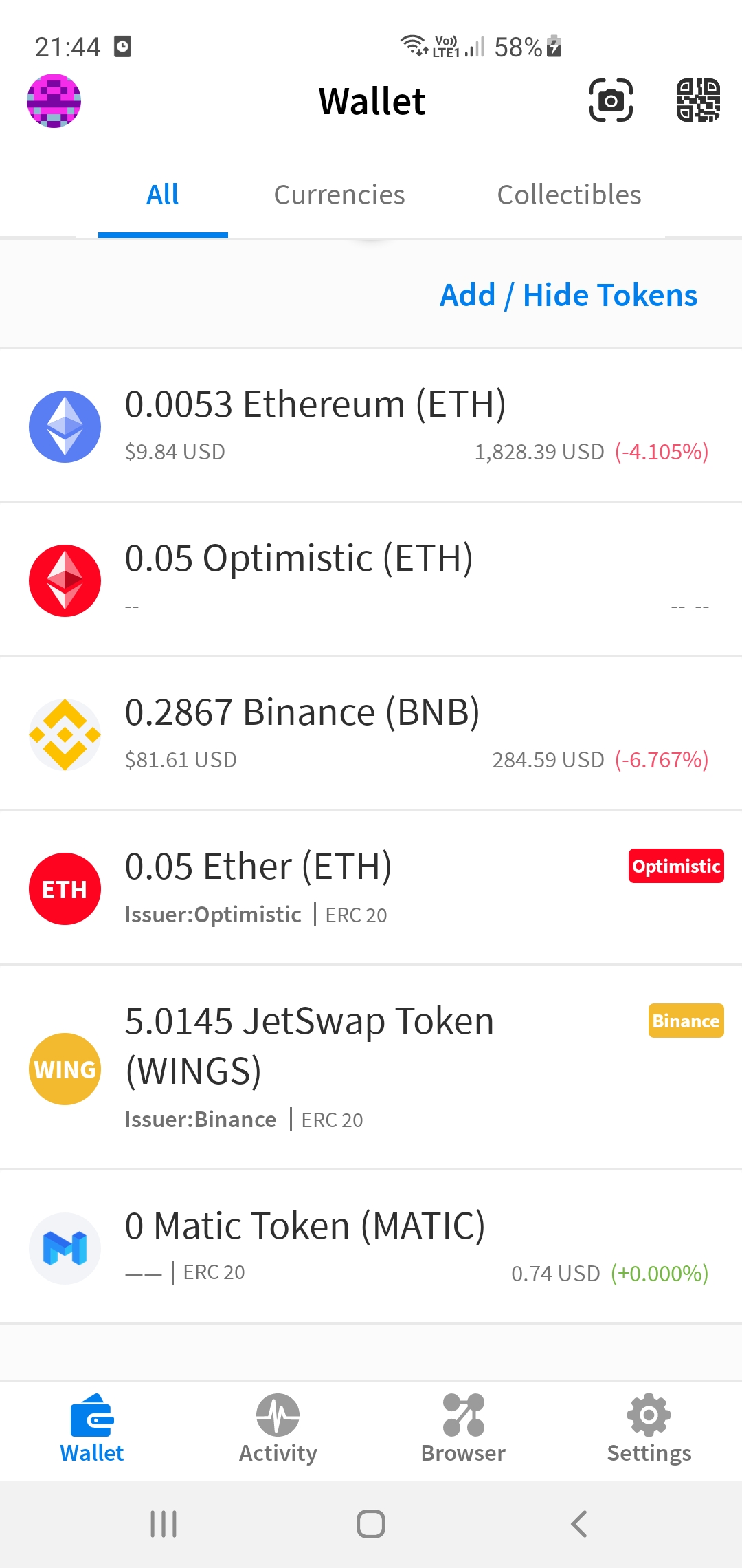 Optimistic Ethereum not working · Issue #1930 · AlphaWallet/alpha-wallet-android · GitHub