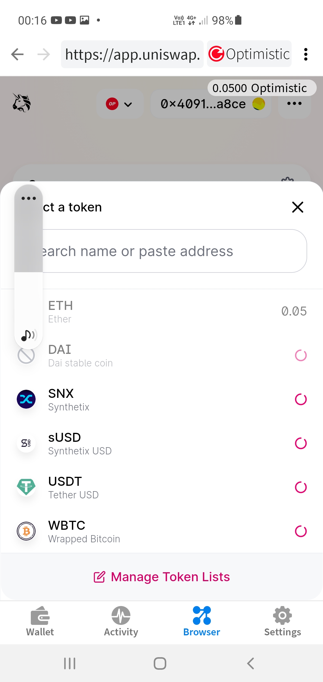 Optimistic Ethereum not working · Issue #1930 · AlphaWallet/alpha-wallet-android · GitHub