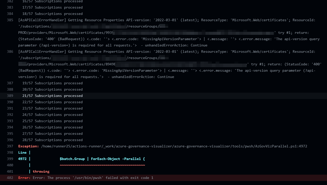 Missing Api Version Error During Subscription Processing · Issue 156 · Julianhaywardazure Mg