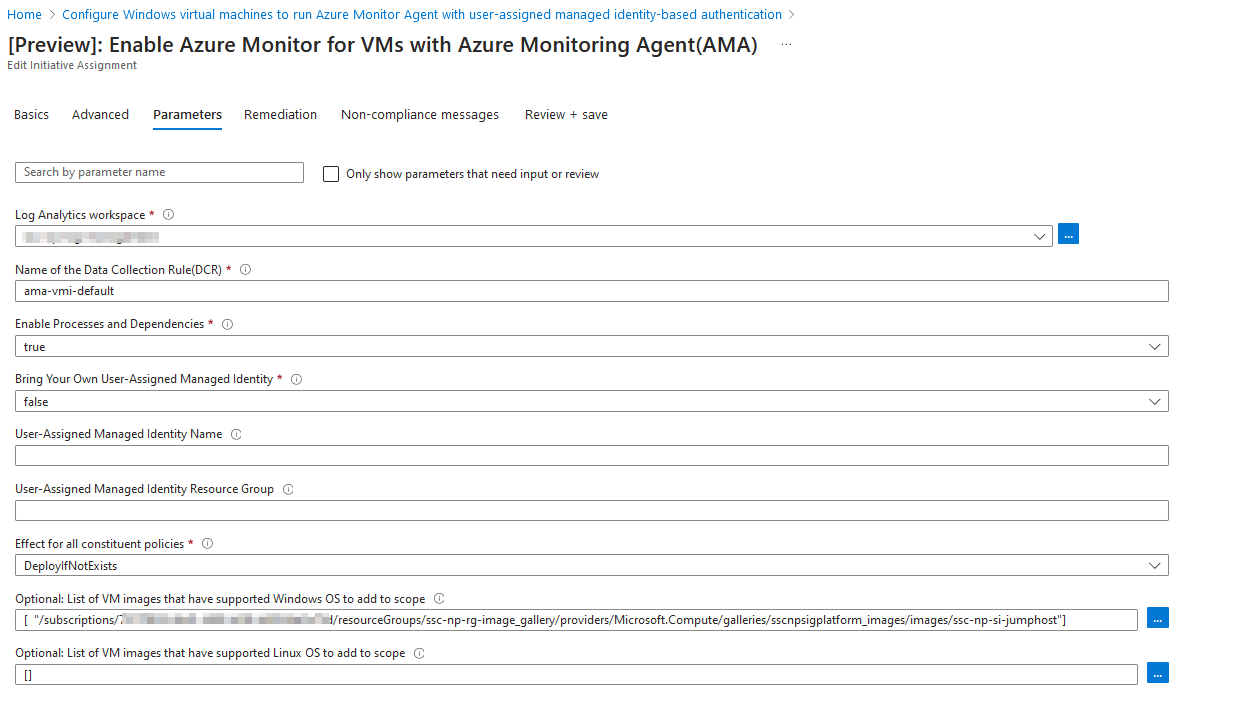 [Preview]: Enable Azure Monitor for VMs with Azure Monitoring Agent(AMA) issue for Azure compute ...