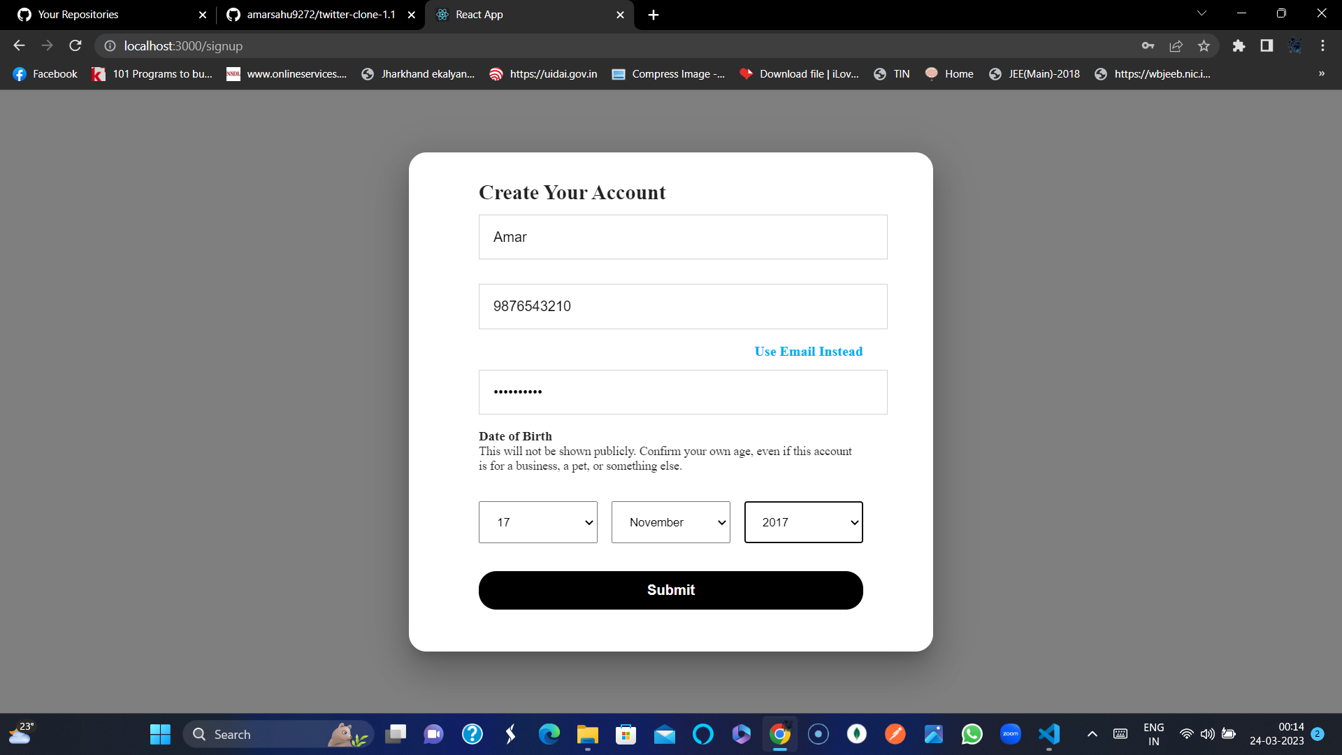 GitHub - amarsahu9272/twitter-clone-1.1