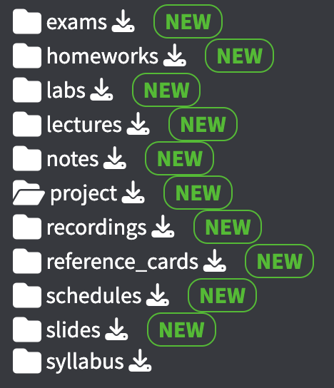 Course Materials Folder Open Close All Folders · Issue 9207 · Submitty