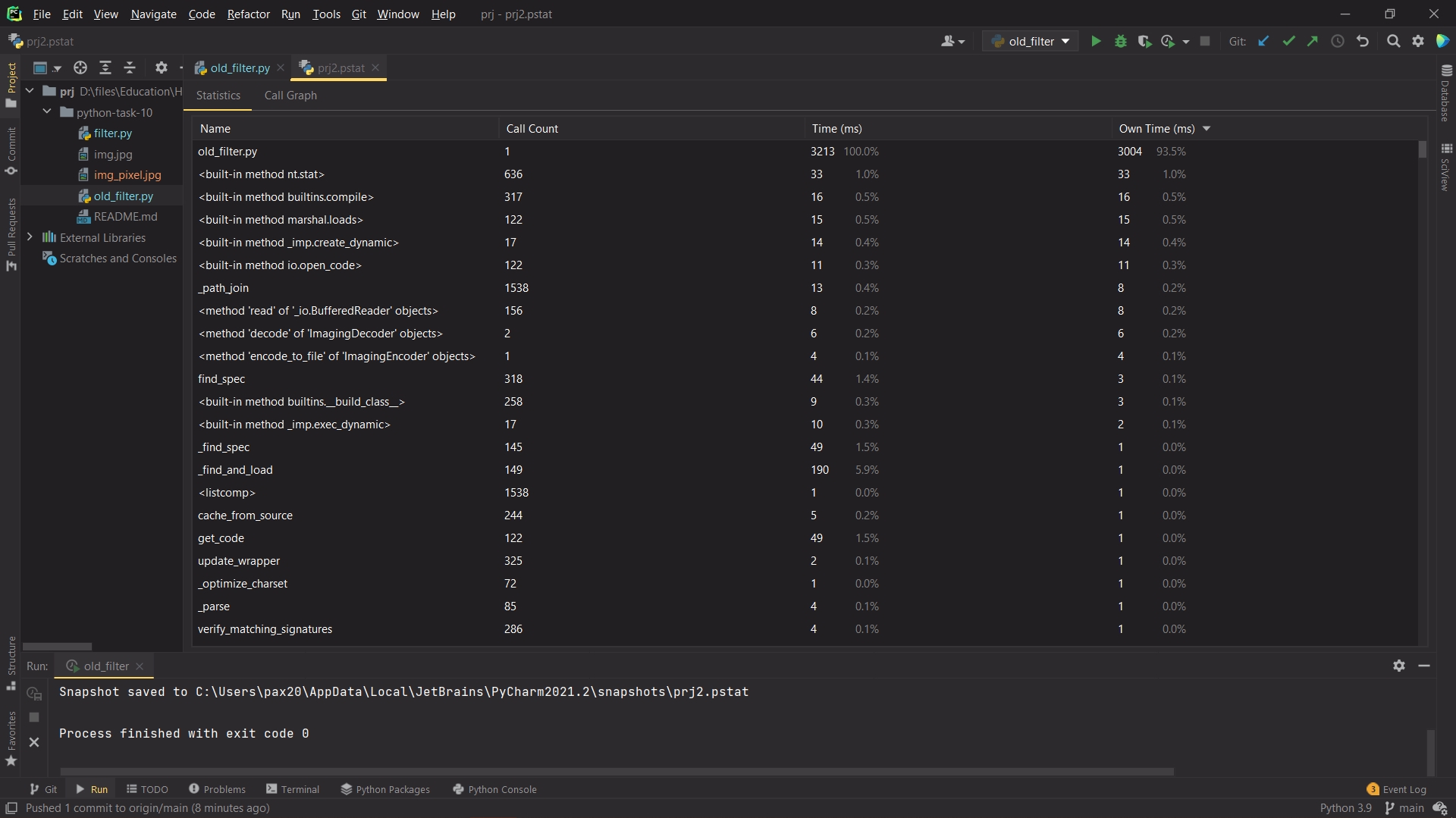 GitHub - maxalesh/profiler_pycharm