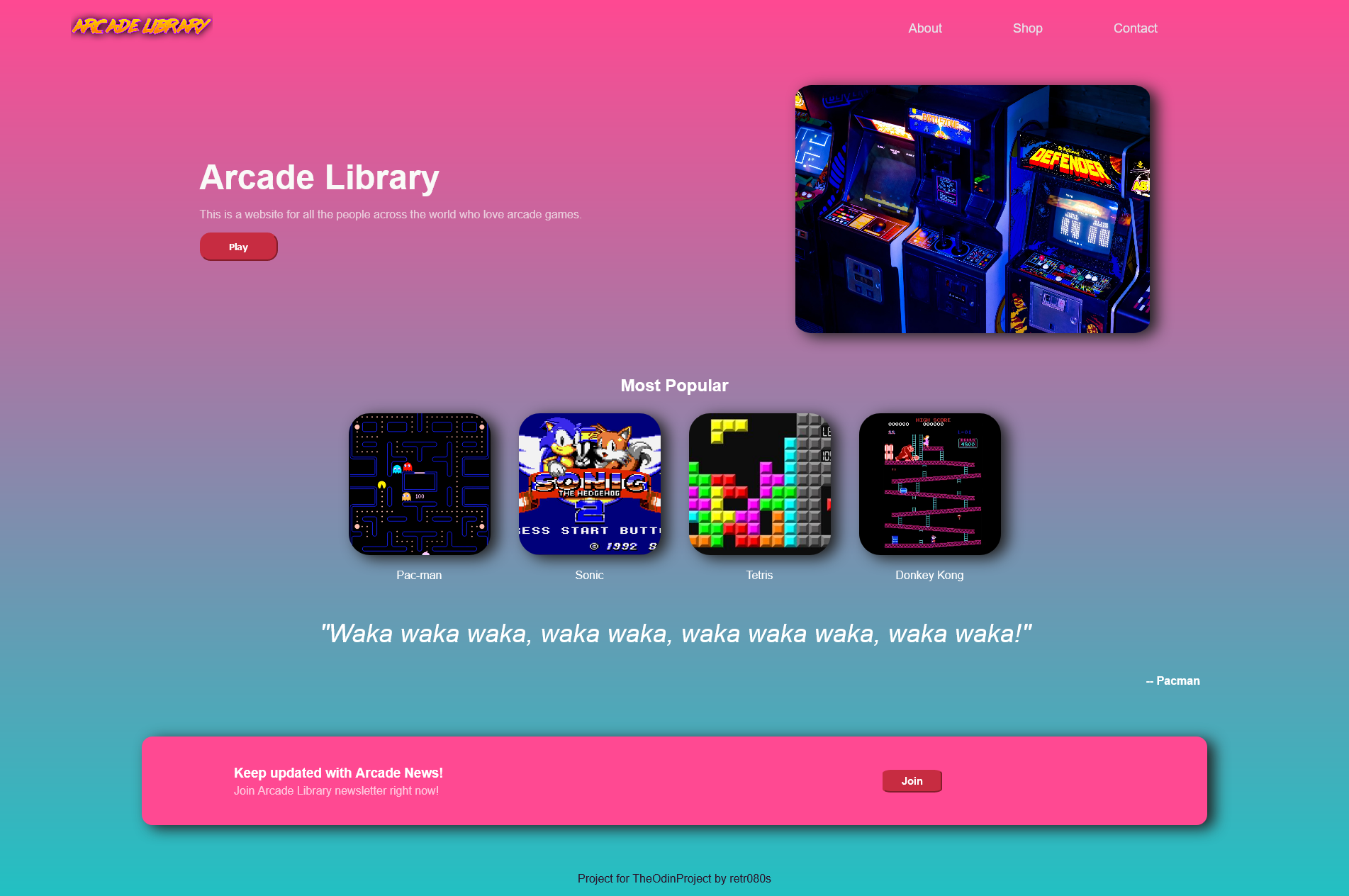 GitHub - retr080s/retr080s-odin-design-project: HTML + CSS design ...