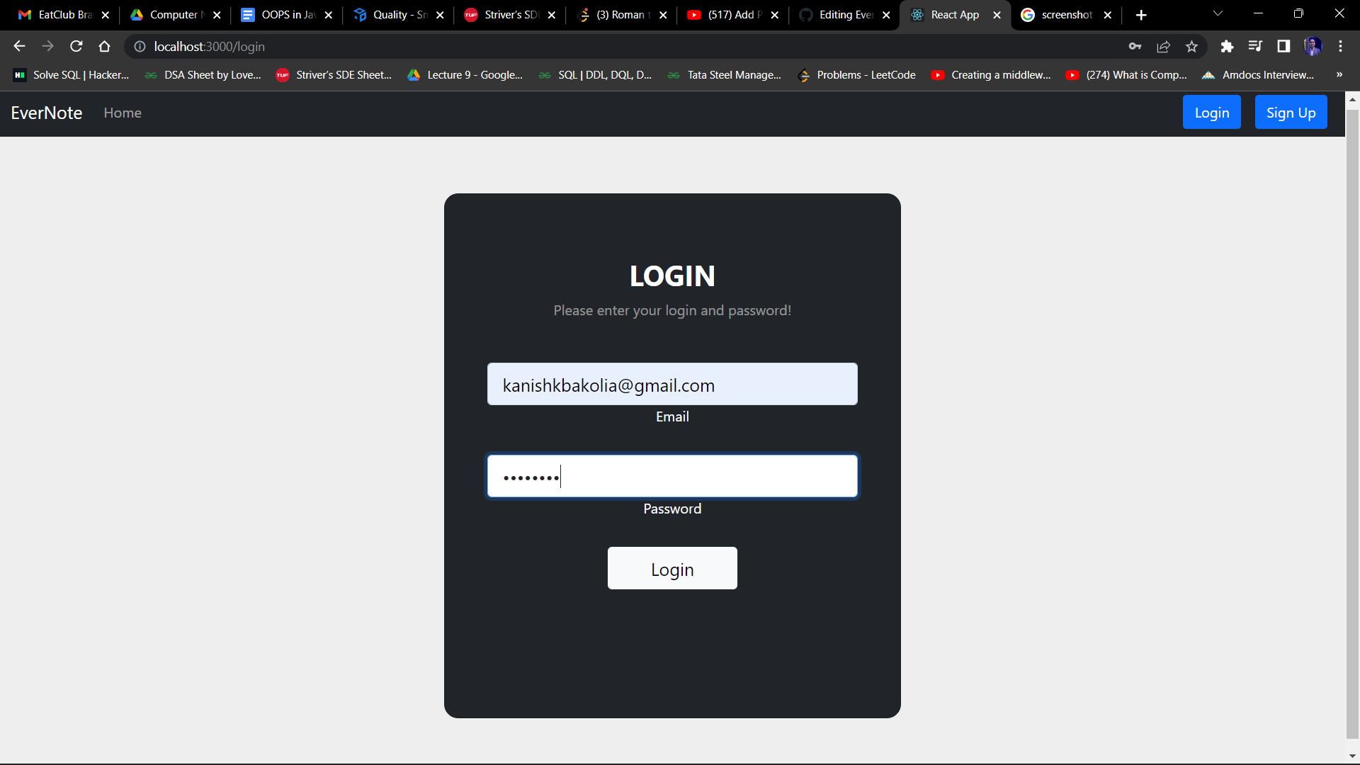 GitHub - kanishqkb/Evernote: Key Skills-Mongodb, Reactjs, Express.js,Node.js Note making web app ...