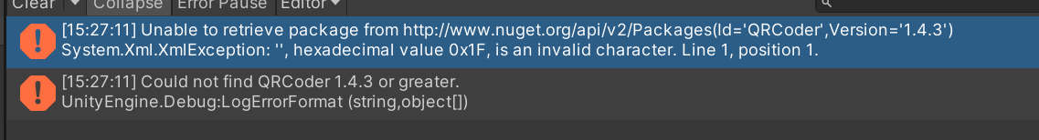 Attempting to install HTMLAgilityPack gives: Unable to retrieve package. - http://www.nuget.org ...