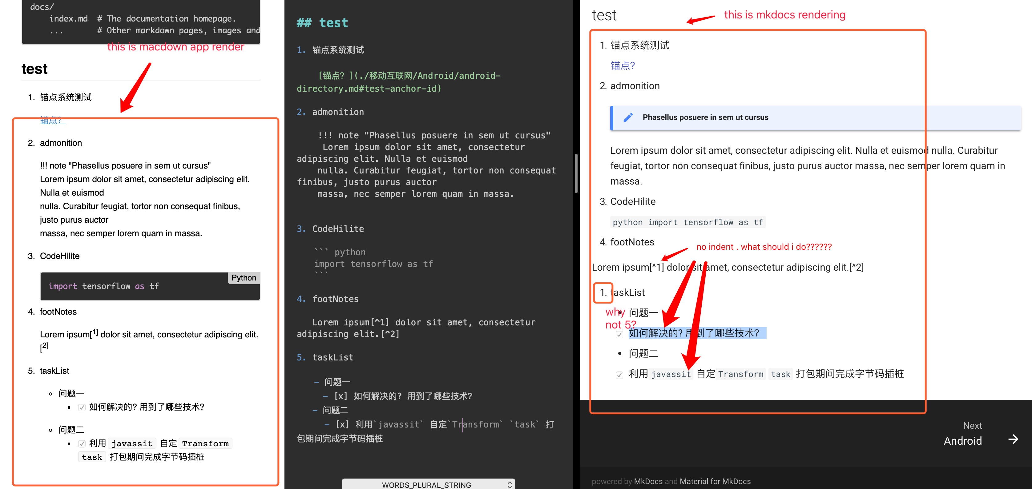 Indent the second row · Issue #1731 · mkdocs/mkdocs · GitHub