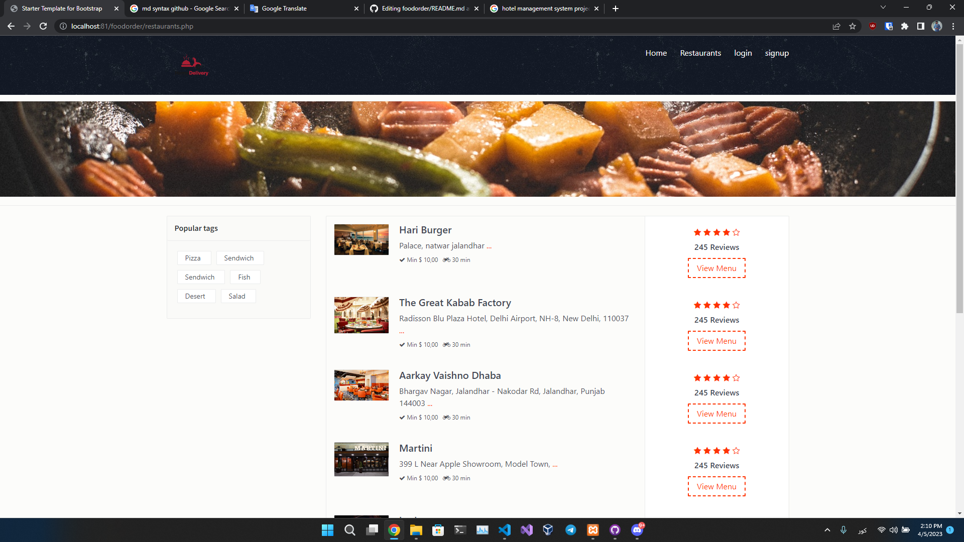 GitHub - pakzadR/foodorder2