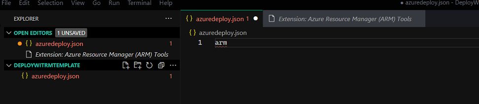 Typing "arm" does not produce a list of scaffolding snippets · Issue #1492 · microsoft/vscode ...