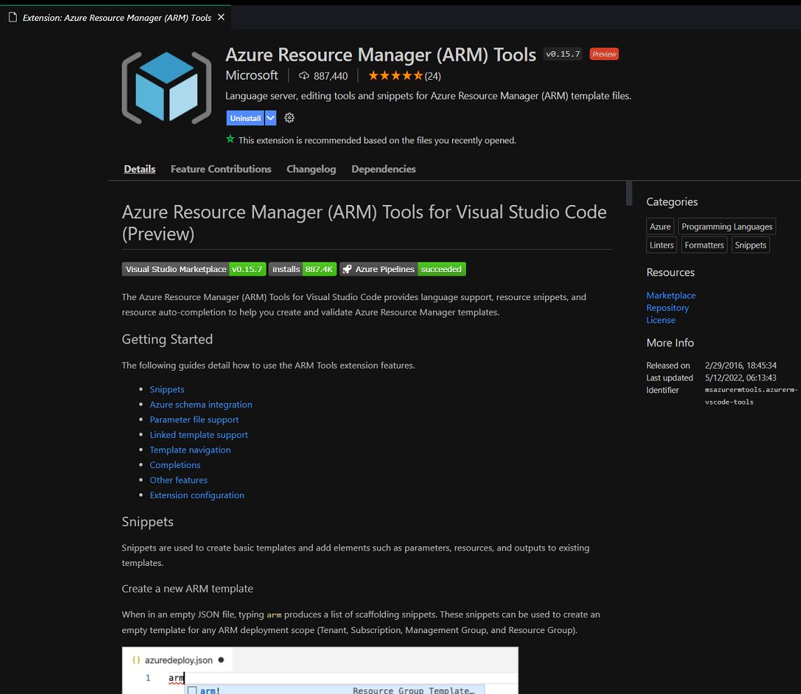 Typing "arm" does not produce a list of scaffolding snippets · Issue #1492 · microsoft/vscode ...
