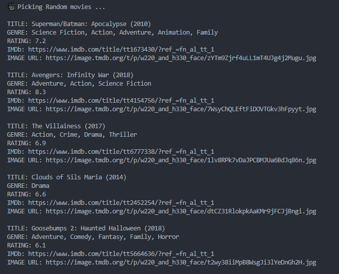 GitHub - isaac-araujo/random-movie-generator: Give a random movie
