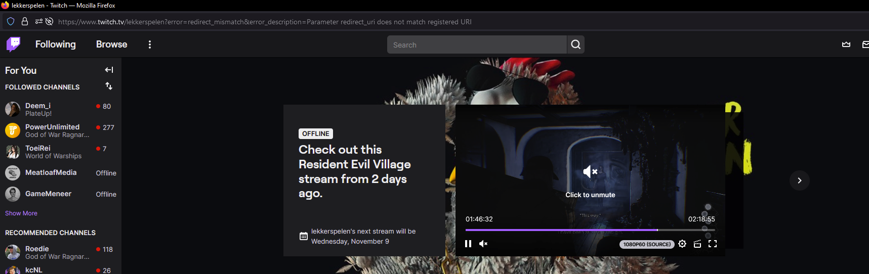 Twitch authentication "Access token is not a user token." · Issue #365 ...