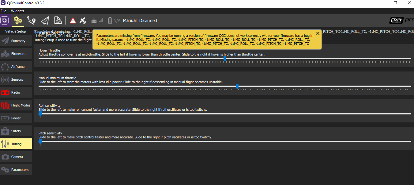Parameter missing from firmware · Issue #9829 · PX4/PX4-Autopilot · GitHub