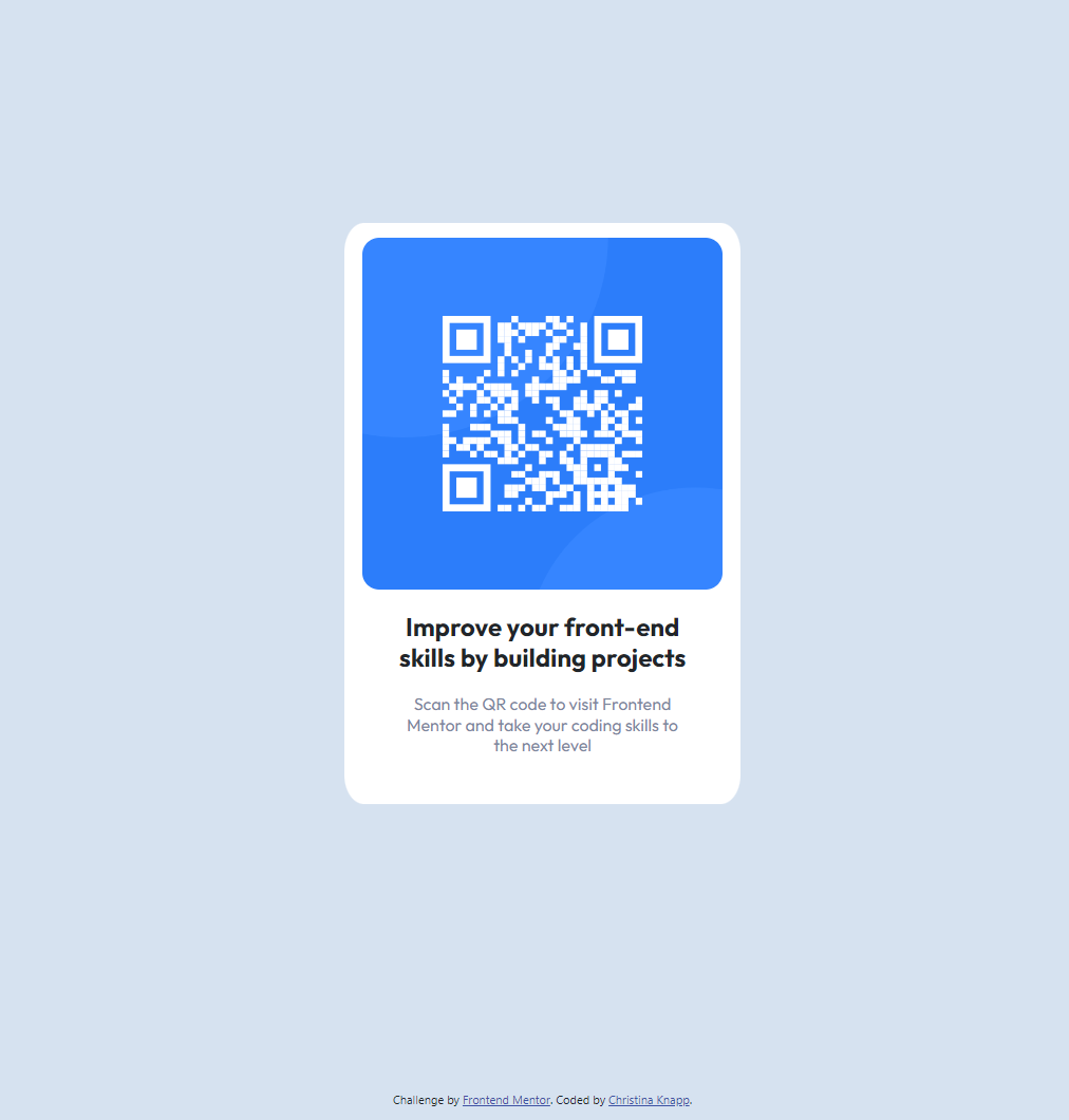 GitHub - christinareanna/QR-Code-Frontend-Mentor