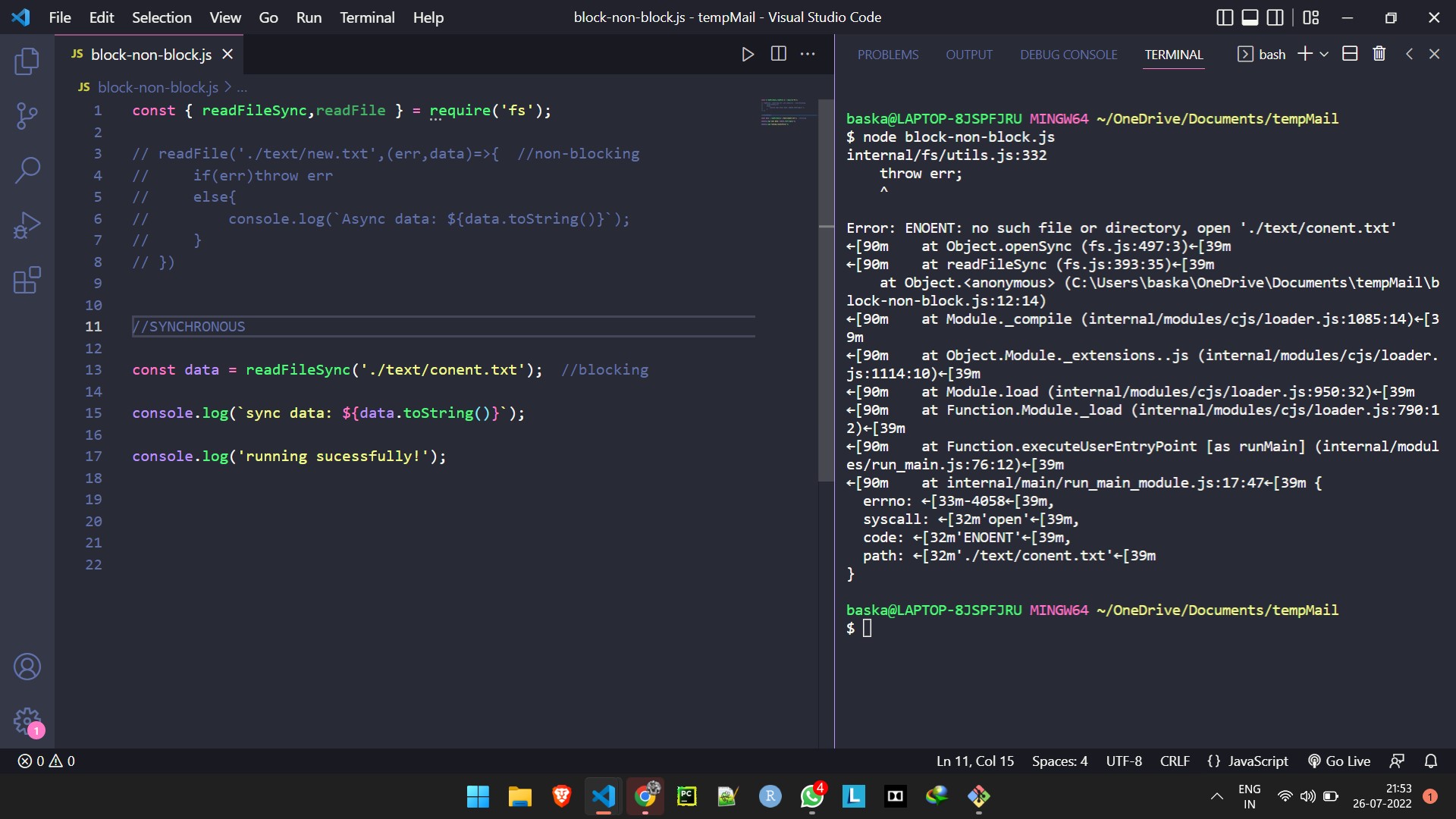 GitHub - iambaskar/sync-async-Js